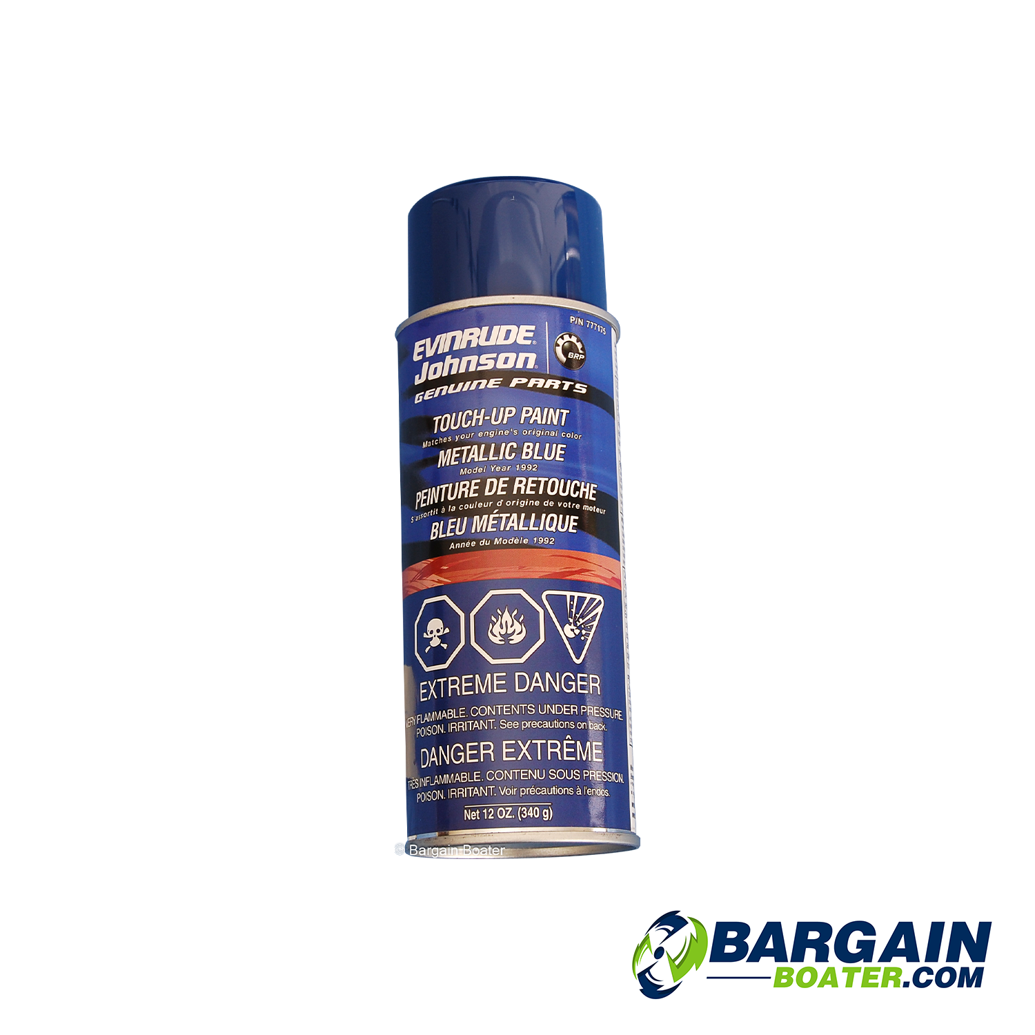 (0777175) Evinrude/Johnson Paint (Metallic Blue) – Bargain Boater